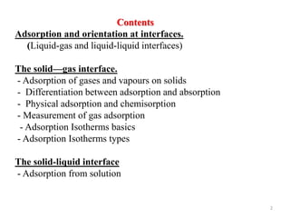 Adsorption | PPTX