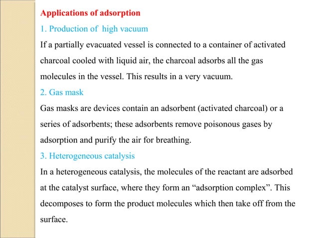 Adsorption | PPT | Physics | Science