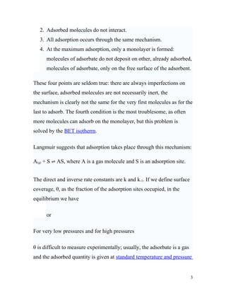 Adsorption | DOC | Chemistry | Science