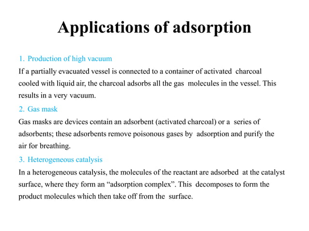 Adsorption | PPTX | Science