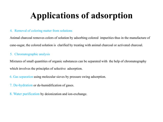 Adsorption | PPTX | Science