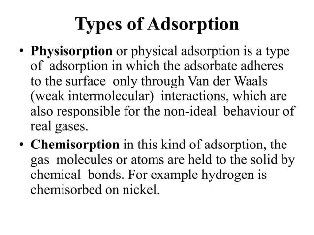 Adsorption | PPTX | Science
