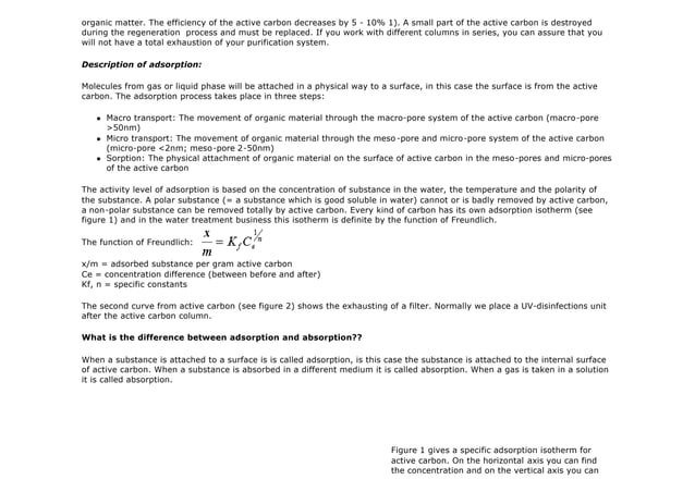 Adsorption activated carbon | PDF | Chemistry | Science