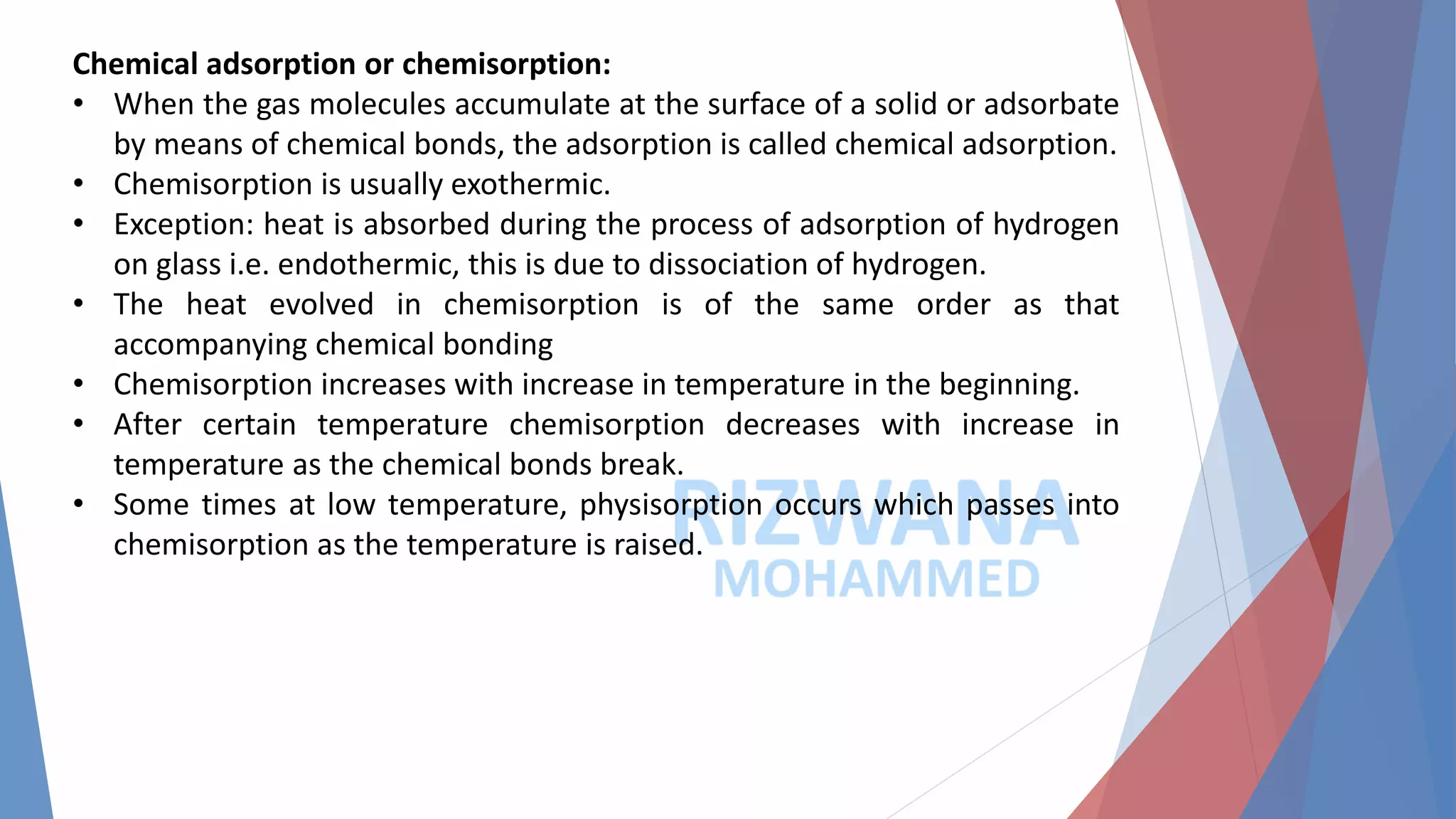 1st Lecture on Adsorption and Colloids | Chemistry Part II | 11th Std | PDF
