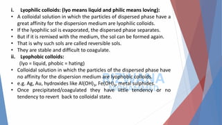 3rd Lecture on Adsorption and Colloids | Chemistry Part II | 11th Std | PDF