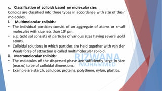 3rd Lecture on Adsorption and Colloids | Chemistry Part II | 11th Std | PPT