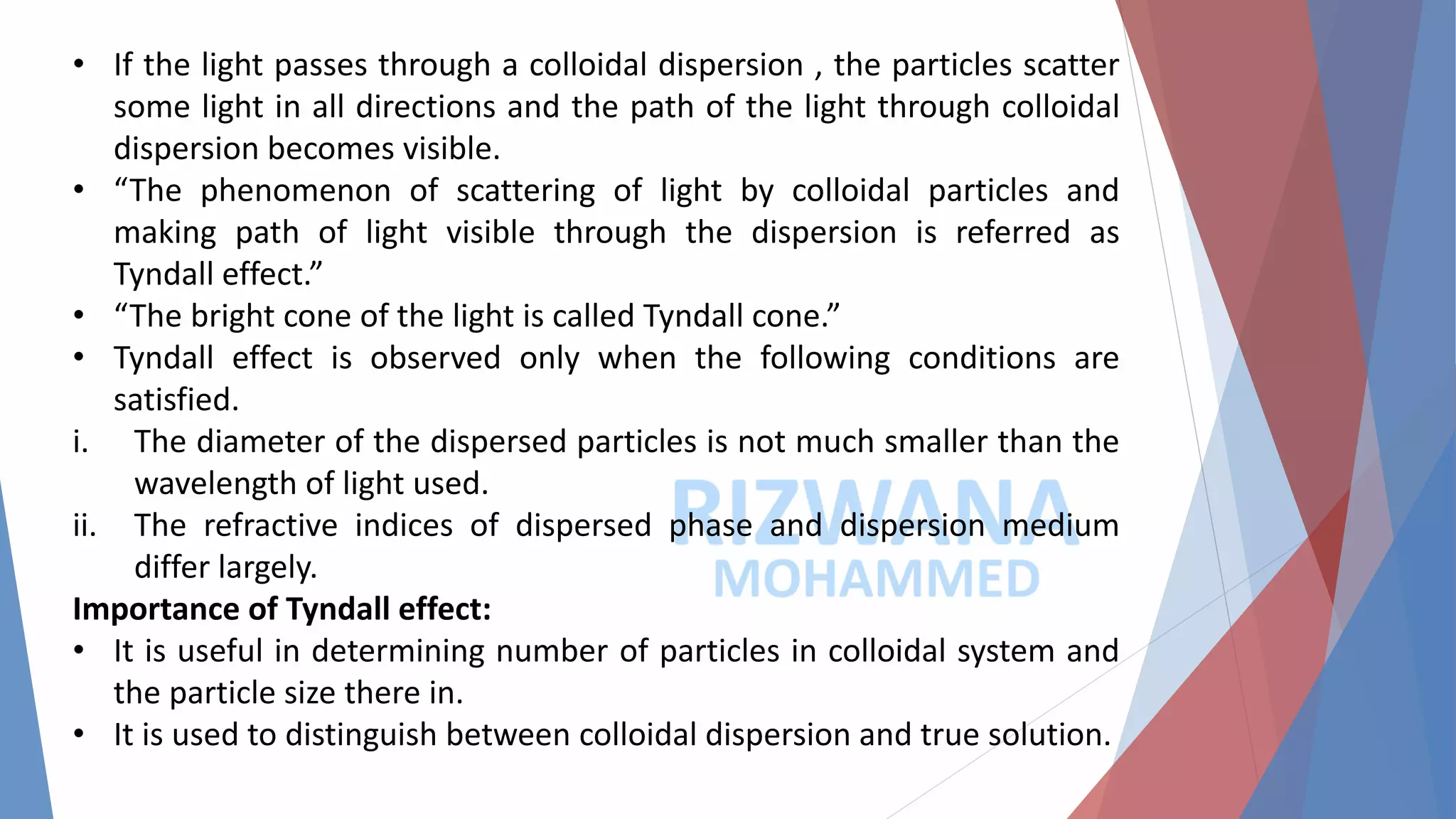 4th Lecture on Adsorption and Colloids | Chemistry Part II | 11th Std | PDF