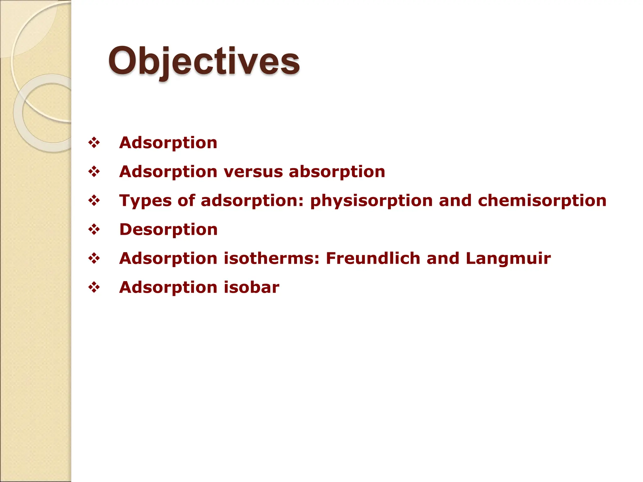 Physical Chemistry-Adsorption and Isotherm.pptx
