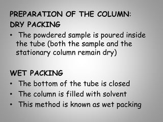 Adsorption chromatography | PPTX | Chemistry | Science
