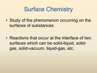Basics of adsorption | PPT