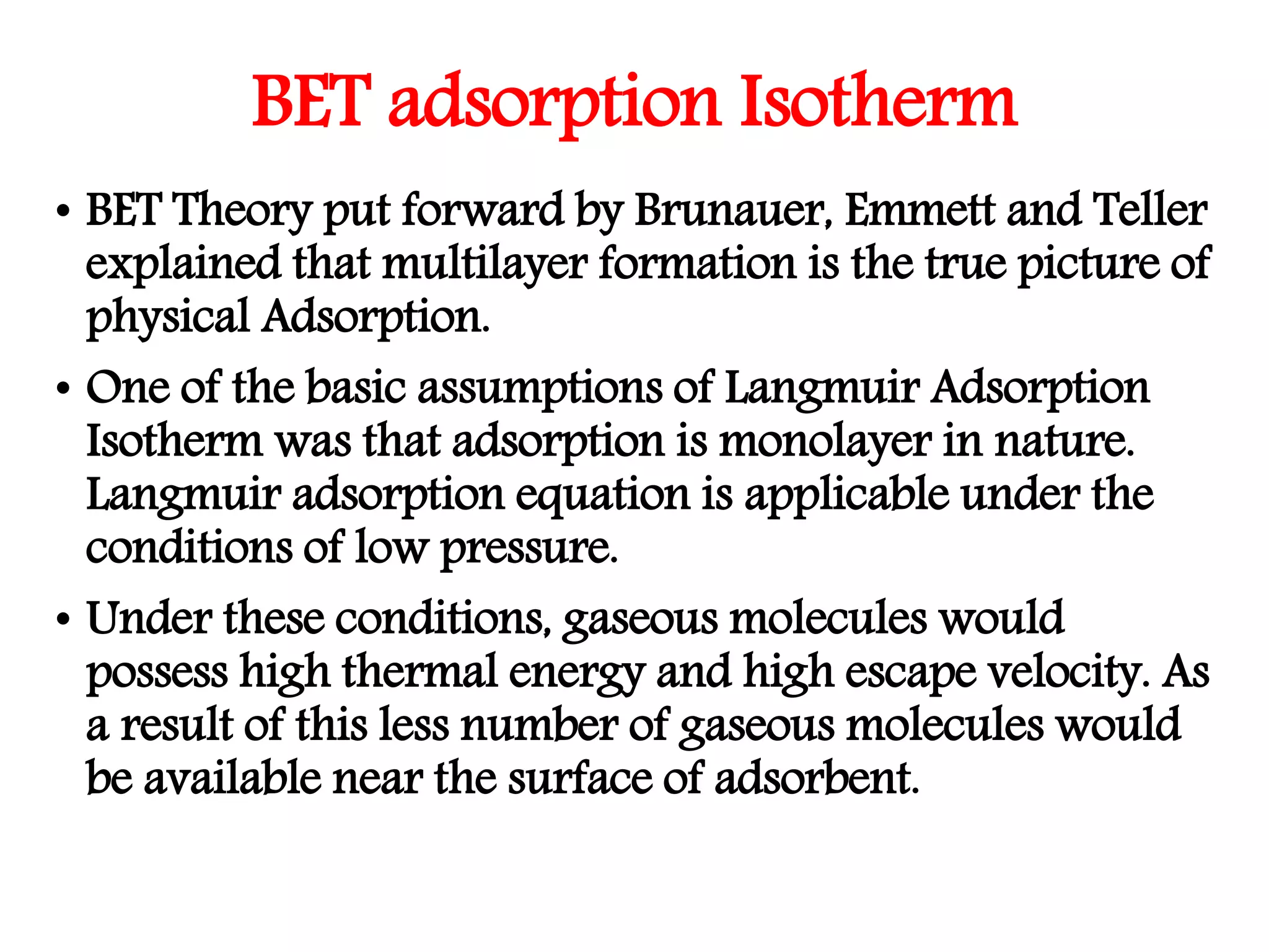 Adsorption isotherms | PPTX