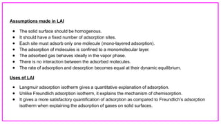 Study on adsorption isotherm for understanding adsorption mechanism | PPTX