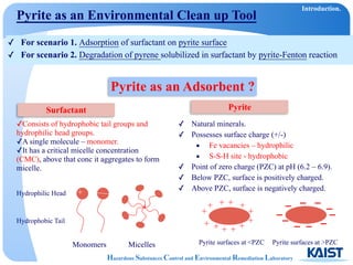 Adsorption of surfactant on pyrite mineral and degradation of pyrene by ...
