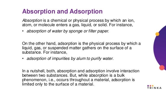 Adsorption Vs Absorption – Learn The Difference | PPTX