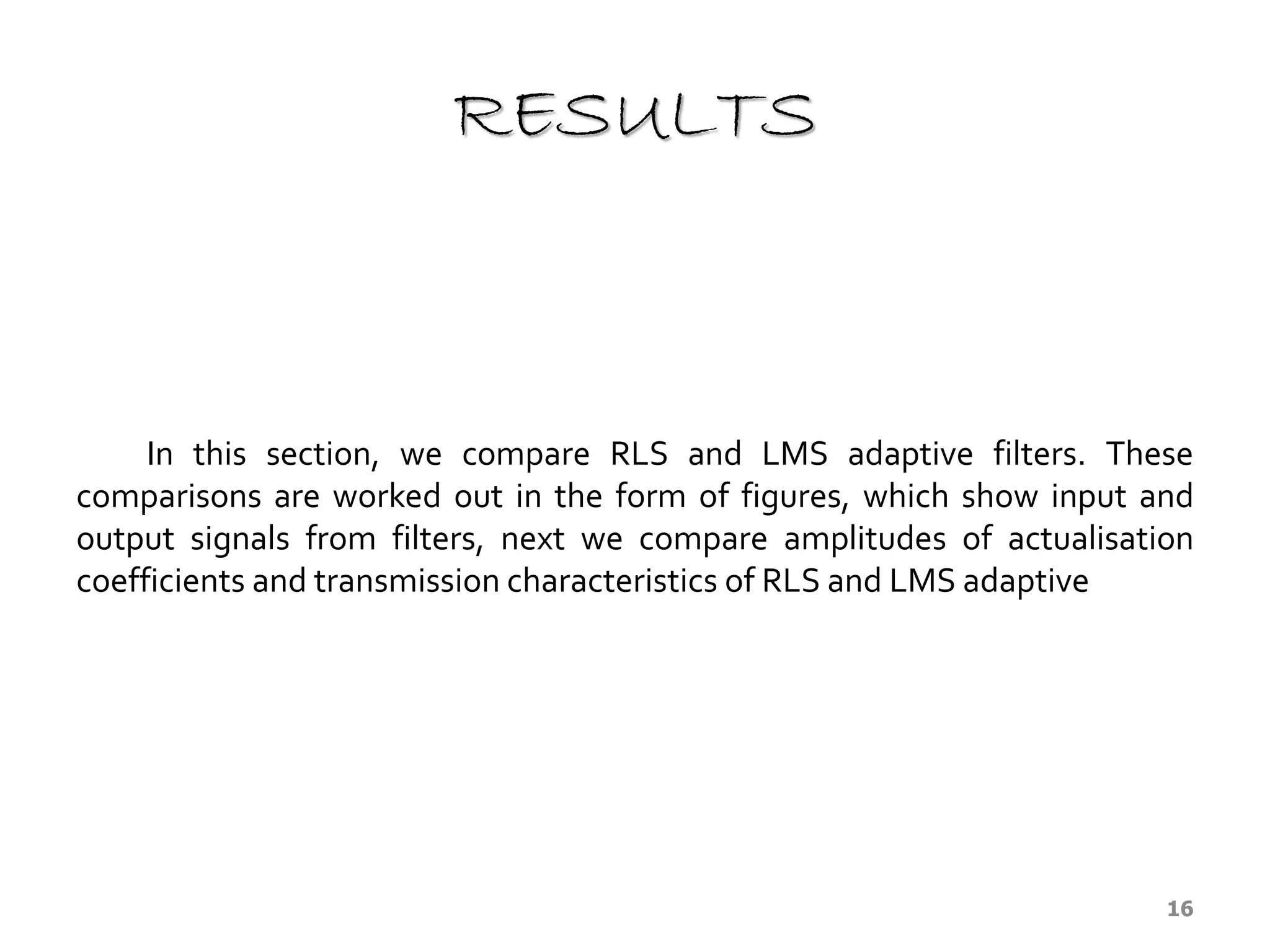 simulation of RLS and LMS in matlab | PDF