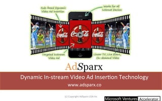 Introducing AdSparx Dynamic Ad Insertion Platform | PDF