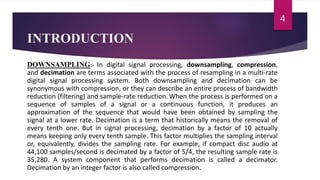 IMPLEMENTATION OF UPSAMPLING & DOWNSAMPLING | PPTX