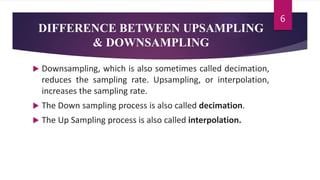 IMPLEMENTATION OF UPSAMPLING & DOWNSAMPLING | PPTX