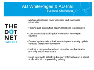 Active Directory Self-Service Suite Overview | PPTX