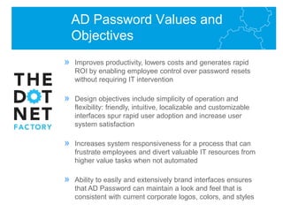 Active Directory Self-Service Suite Overview | PPTX