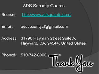 Ads security guards | PPTX