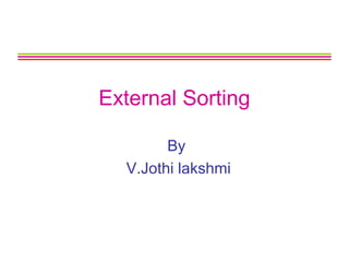 external sorting | PPT
