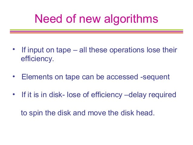external sorting external sorting