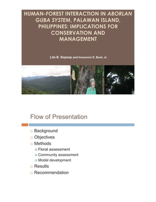 HUMAN-FOREST INTERACTION IN ABORLAN, PALAWAN | PDF