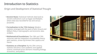 advance data Science-Introduction to Statistics | PPTX
