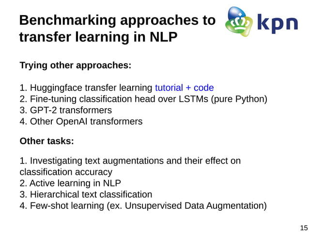 Benchmarking transfer learning approaches for NLP | PDF | Web Development | Internet