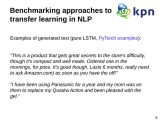 Benchmarking transfer learning approaches for NLP | PDF | Web ...