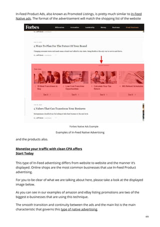 Adstargets.com top 10 native advertising examples that works | PDF