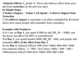 Adstock model.ppt FOR BUSINESS STUDENT PPT | PPT | Free Download
