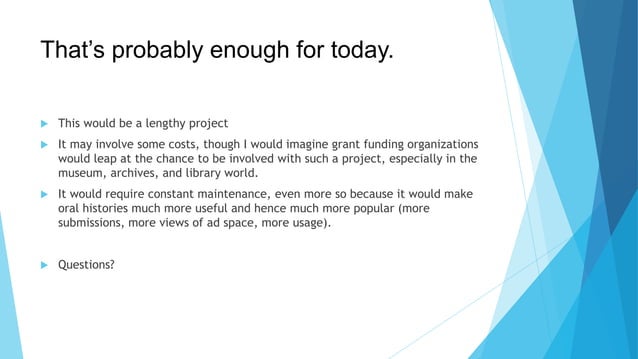 ADST oral history project | PPT