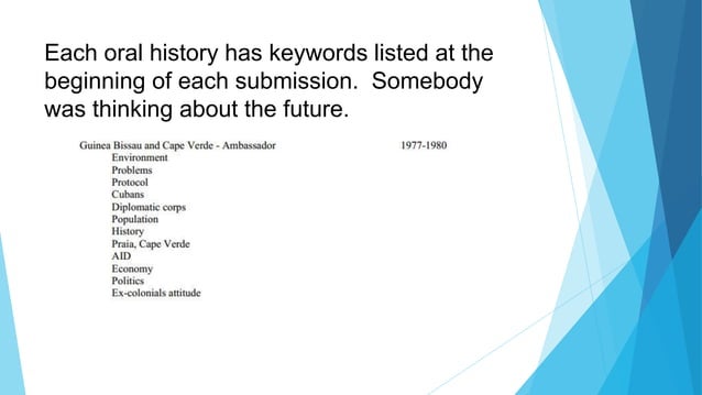 ADST oral history project | PPT