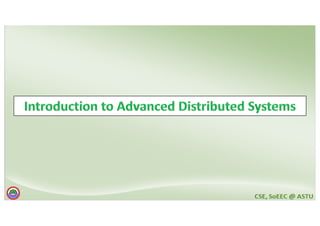 introduction to advanced distributed system | PPT