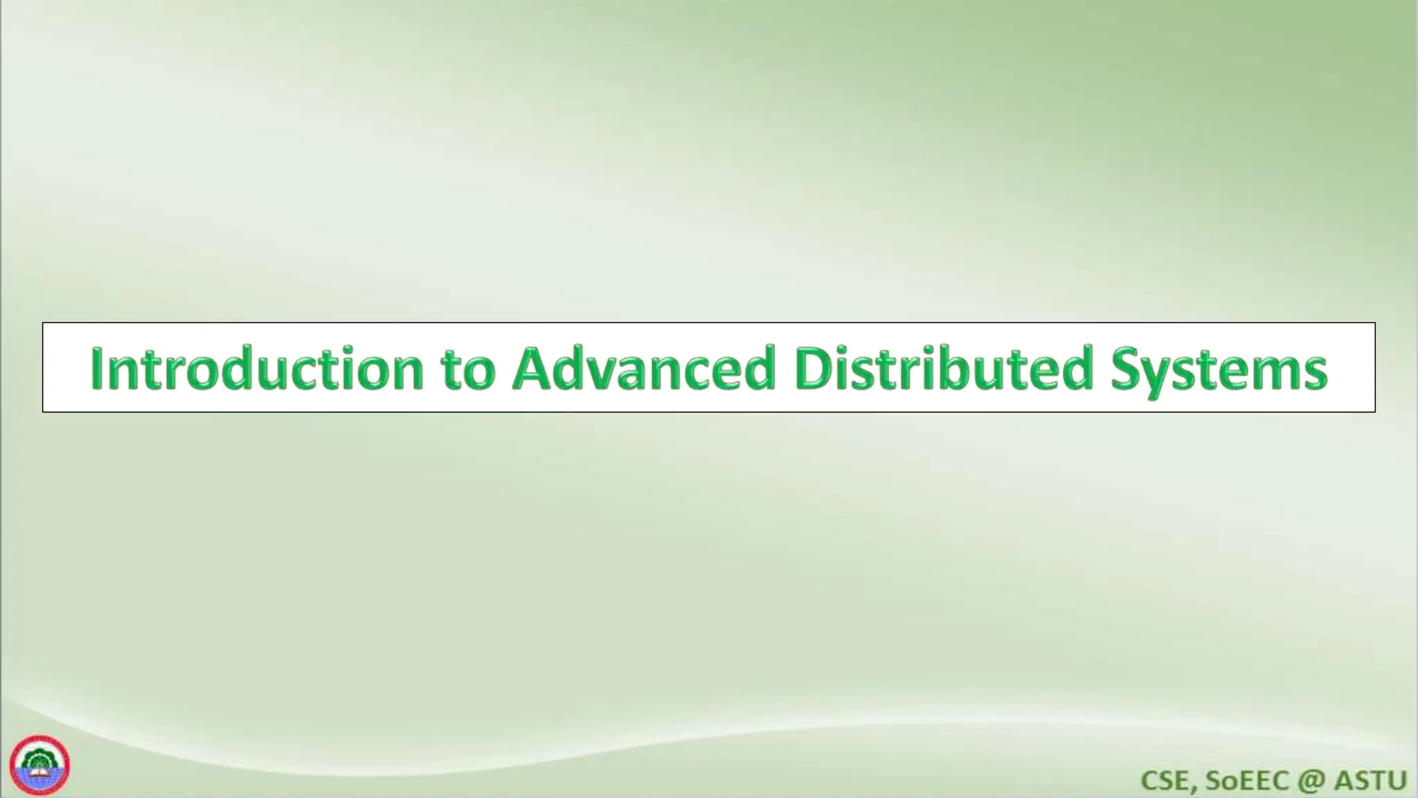 distributed system lab materials about ad | PPT