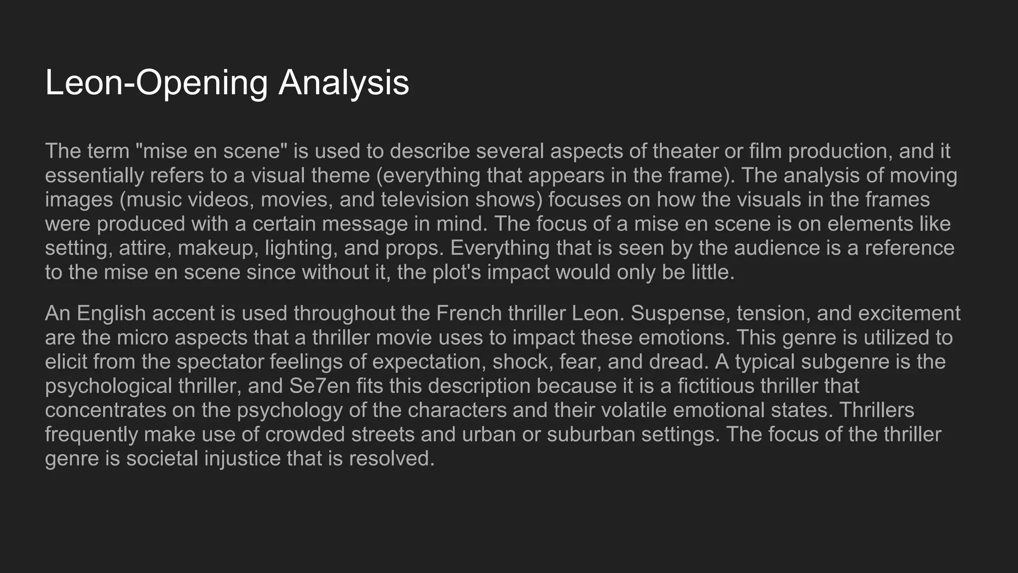 Leon textual analysis | PPT