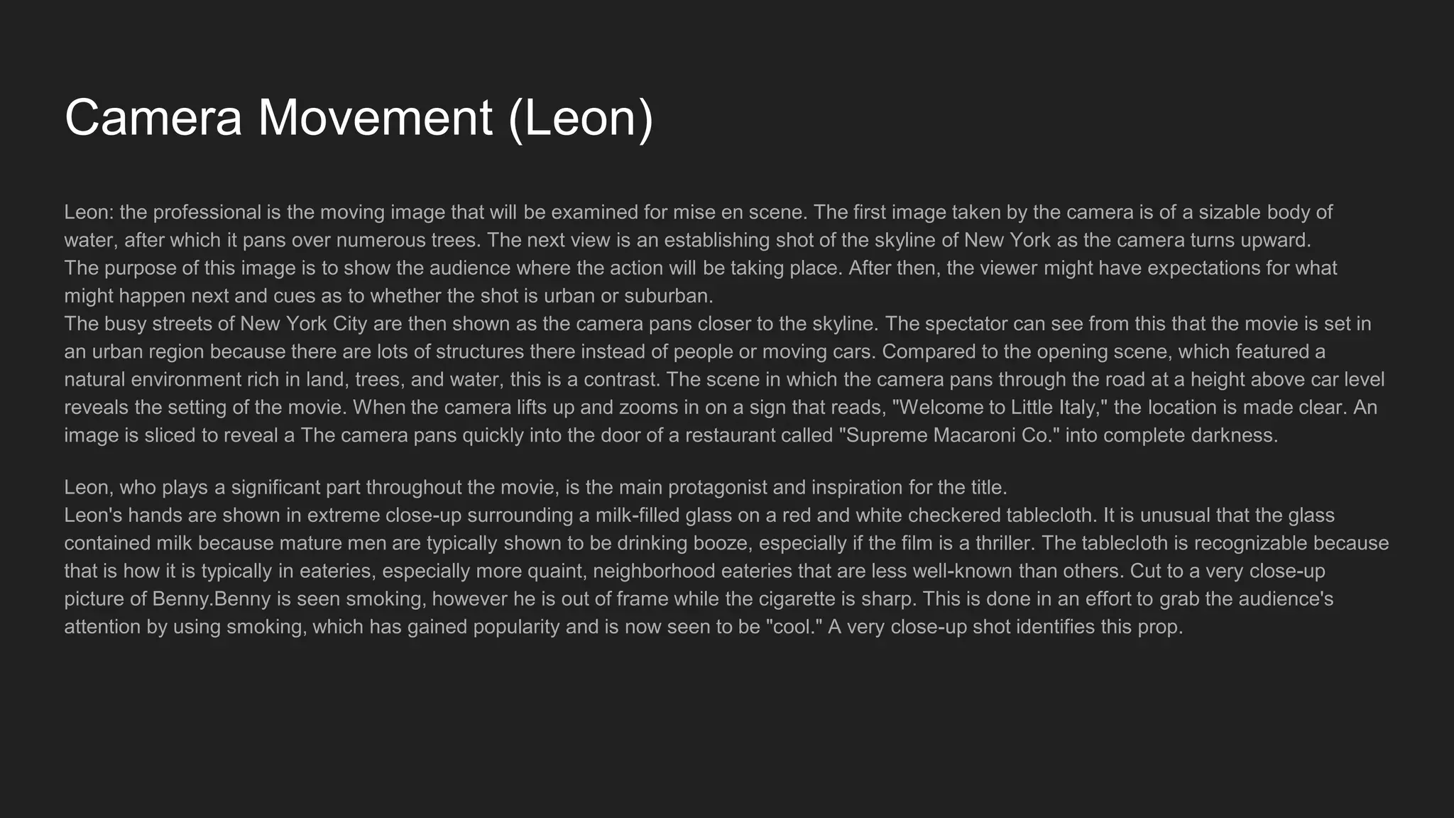 Leon textual analysis | PPT