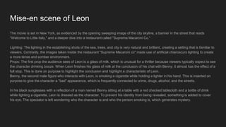 Leon textual analysis | PPT