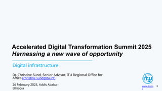 ITU Diigital Infrastructure Investment presentation | PPT