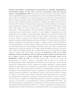 Adt contrato terminos y-condiciones | PDF