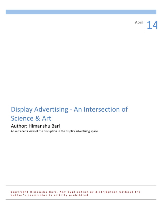 AdTech - Display Advertising Space Overview | PDF