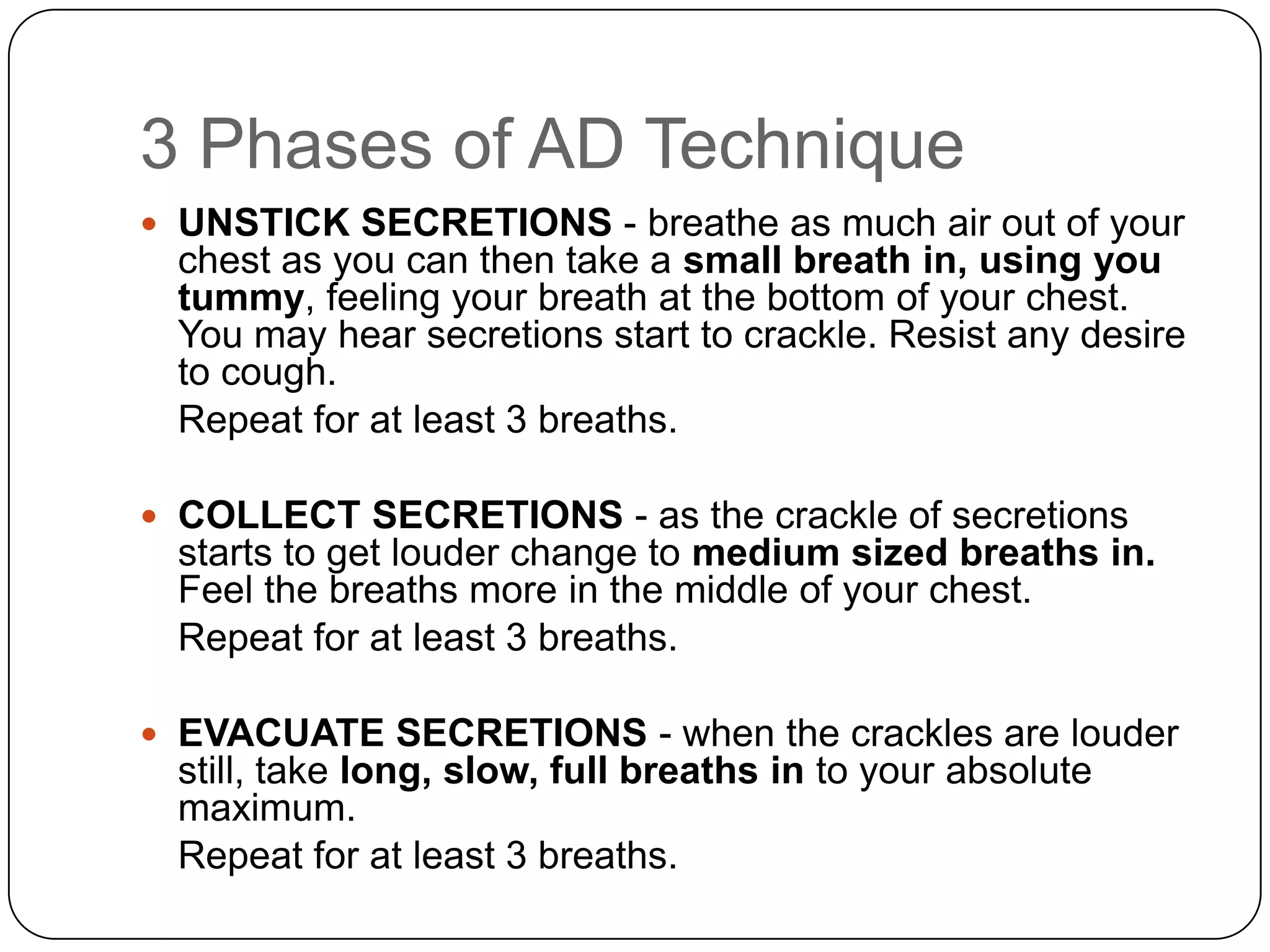 Autogenic Drainage | PPTX