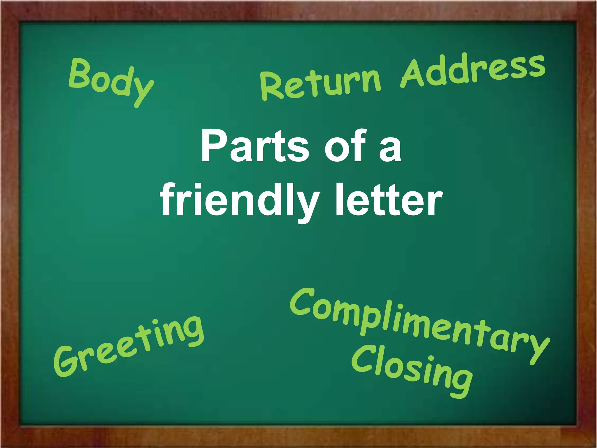 How to Write a Friendly Letter | PPTX