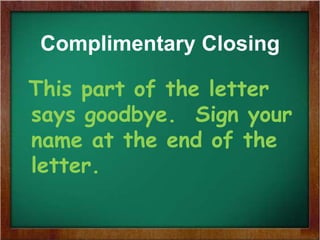 How to Write a Friendly Letter | PPTX