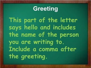 How to Write a Friendly Letter | PPTX