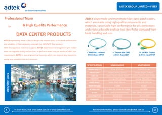 Adtek fiber product brochure | PDF | Business | Business and Finance