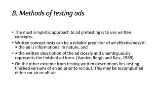 Ad testing | PPTX