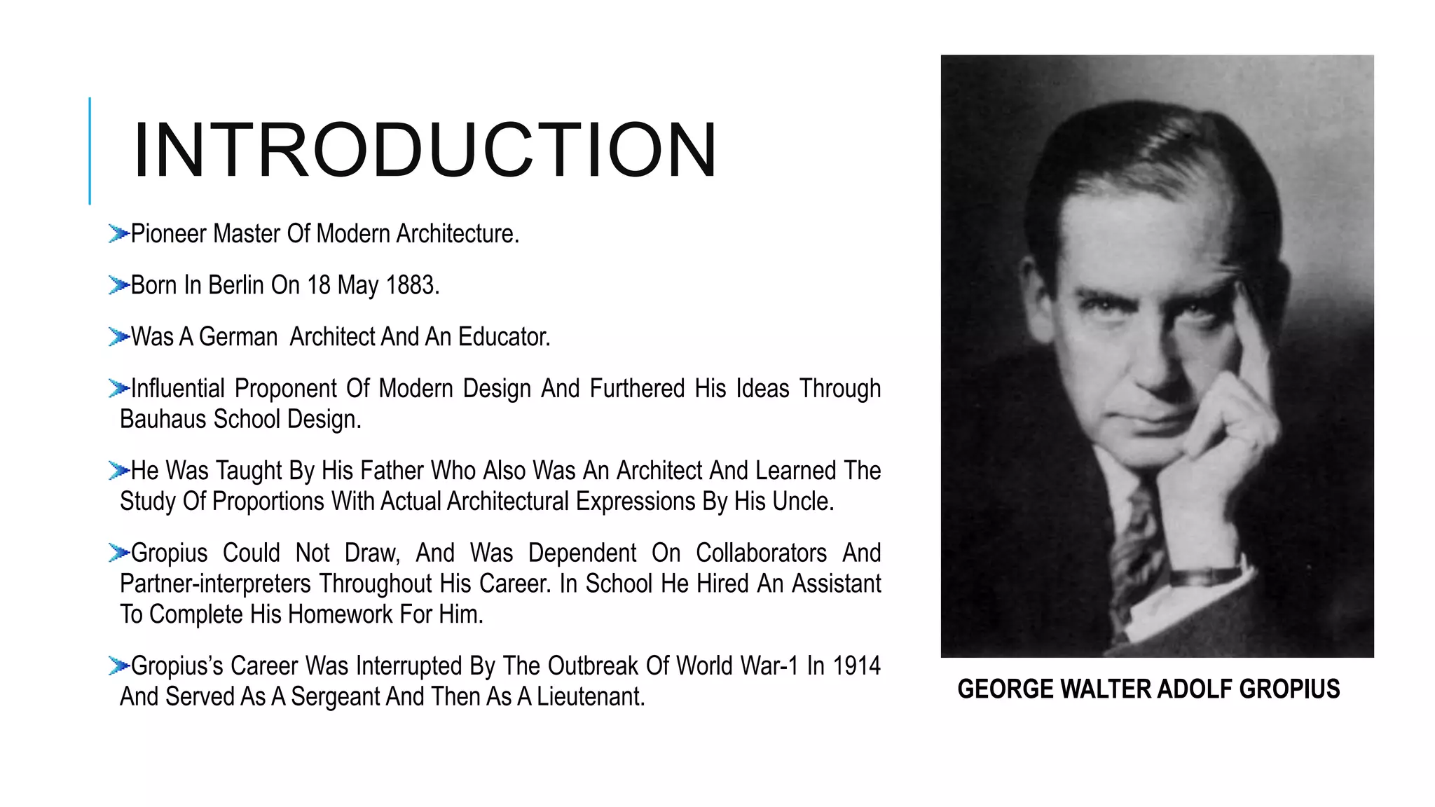 AR. WALTER GROPIUS | PPTX